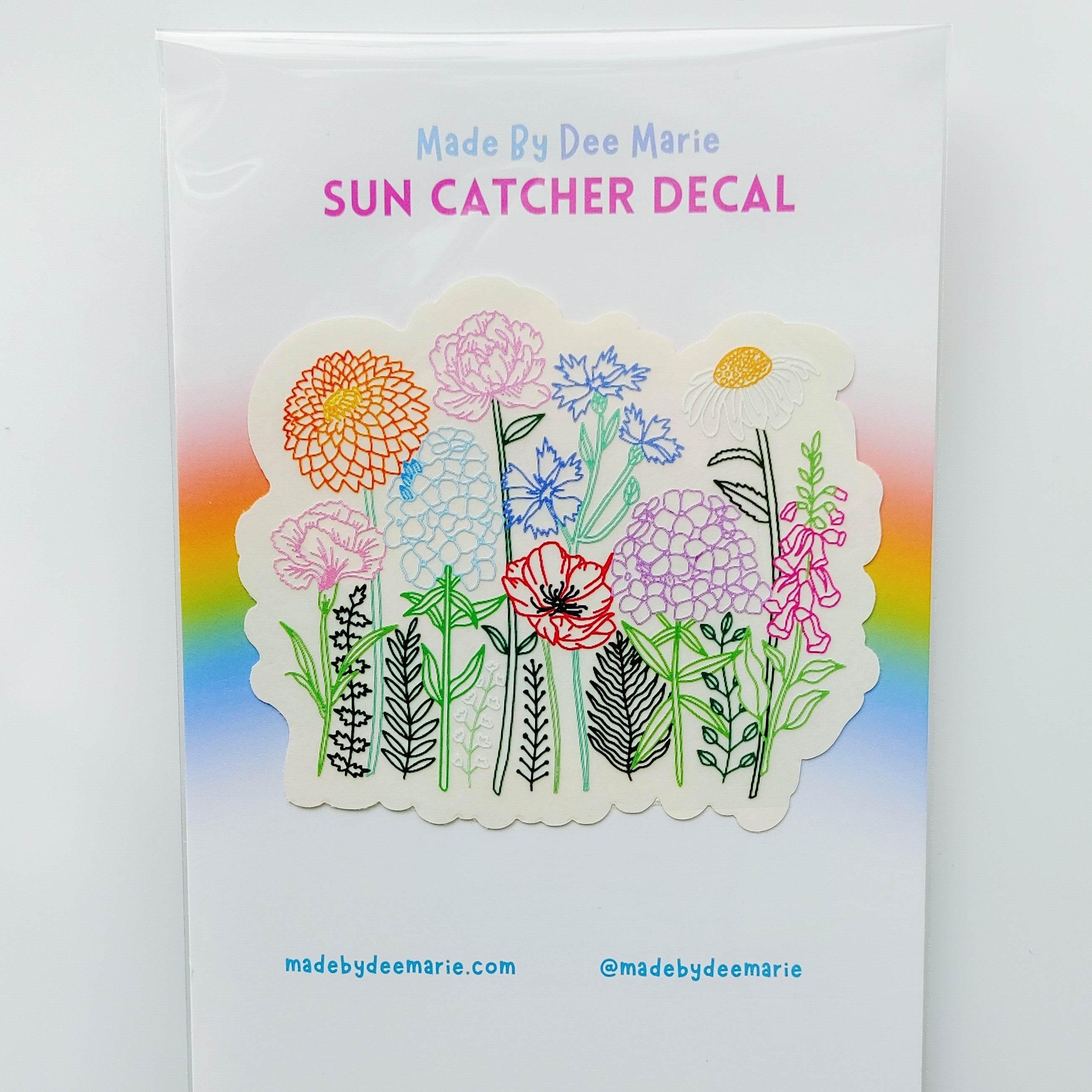 Wildflower Sun Catcher Decal – madebydeemarie