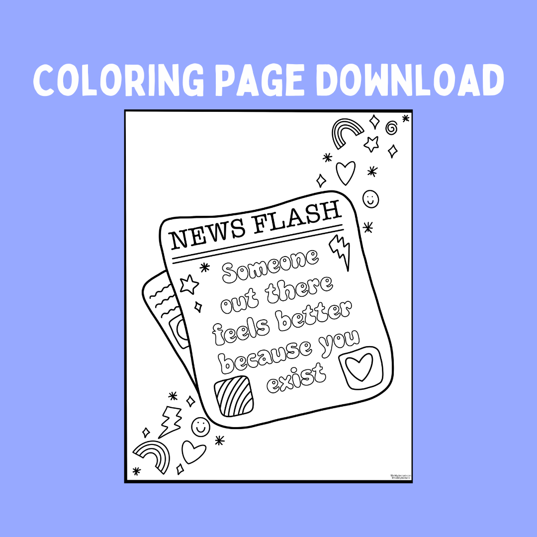 Newspaper Coloring Page